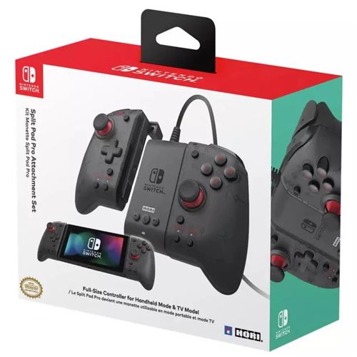 Comando Switch Hori Split Pad Pro com suporte - Preto | MediaMarkt agora é Darty