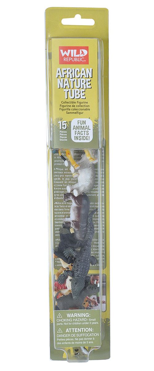 12 Figuras Nature Tubes African - Wild Republic | Darty