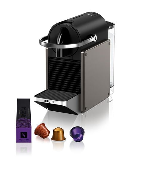 Máquina de Café Cápsulas Nespresso Krups XN306TP3 Pixie Titânio | Darty