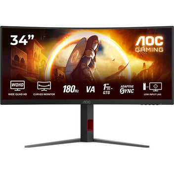Monitor Gaming Curvo AOC CU34G4 | 34'' | 180 Hz | UltraWide QHD | Darty
