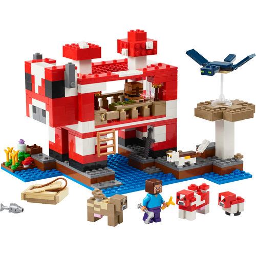 LEGO® Minecraft 21270 - A Casa Mooshroom | Darty
