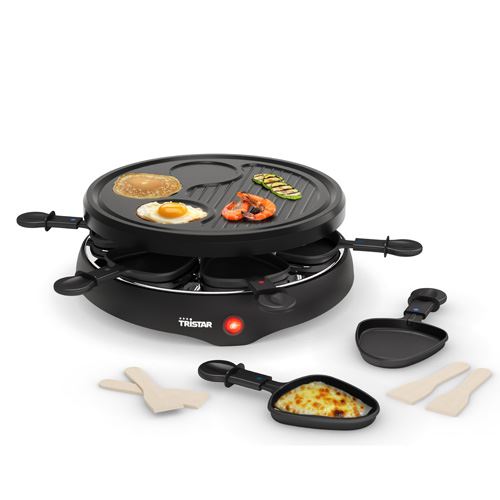 Grelhador Raclette Teflon Tristar RA-2998 | Ø29 cm | 800 W - Preto | Darty