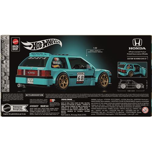 Carro Hot Wheels Speed Custom '90 Honda Civic EF - DIY - Mattel Brick ...