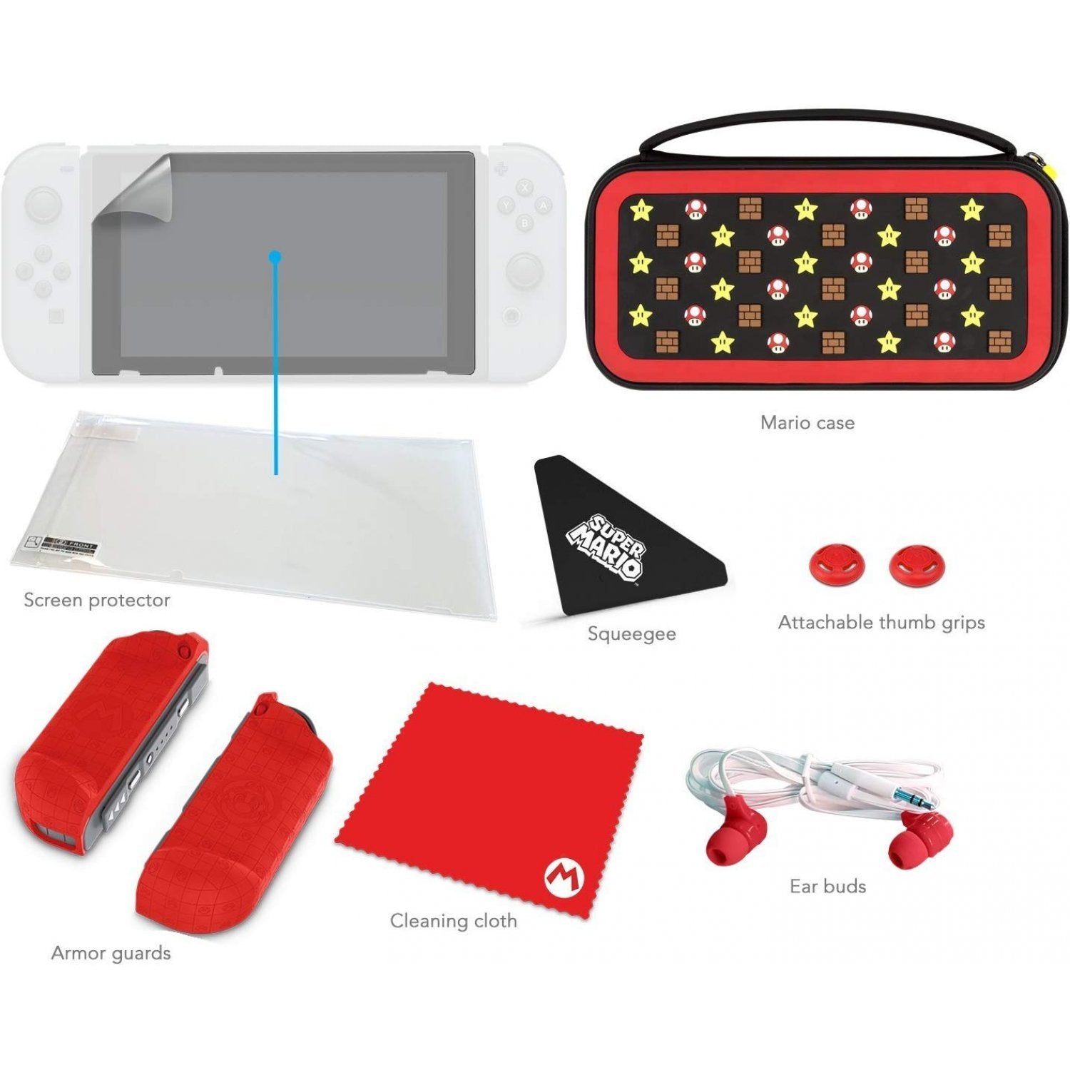 Starter Kit PDP Nintendo Switch Mario Icon Edition | Darty